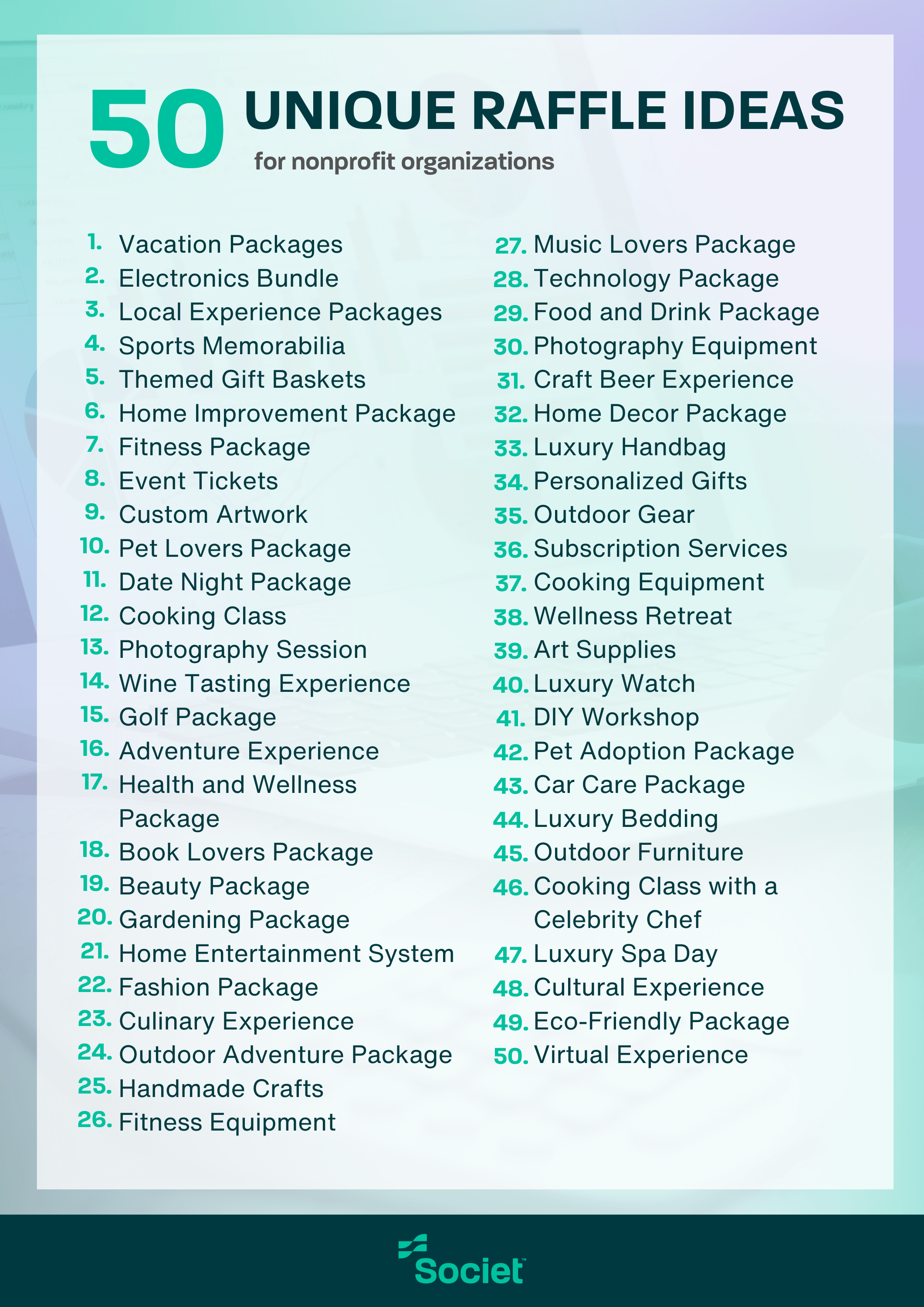 50 Unique Raffle Ideas for Nonprofits